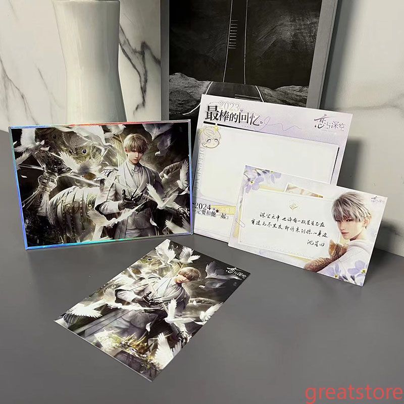 Love and Deepspace Anime Bookmark Rafayel Xavier Zayne Card Shikishi ...