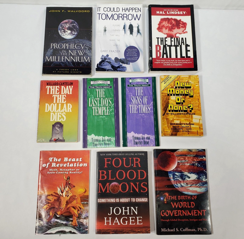 Christian Prophecy Books Lot Of 10 End Times Theology Set Revelation ...