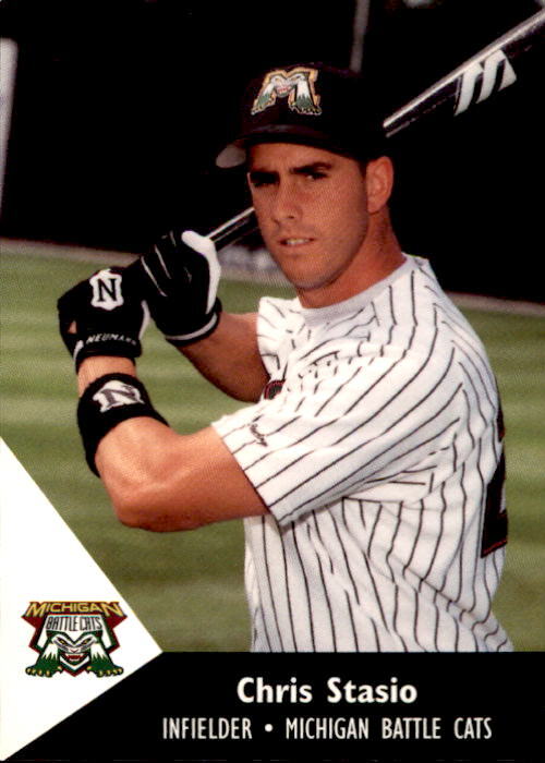 1995 Michigan Battle Cats Team Issue #26 Chris Stasio Mount Kisco New ...