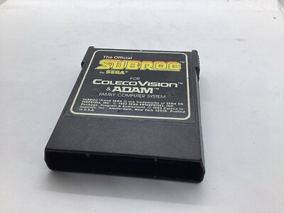 Official Subroc Game Cartridge By Sega For Coleco & Adam | eBay