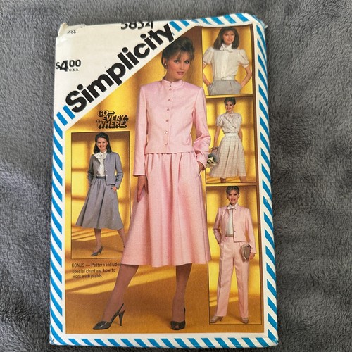 Simplicity 5834 Go Everywhere Pants Skirt Blouse Jacket Pattern Sz 12 ...
