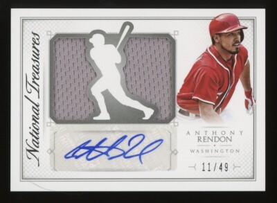 2015 National Treasures Die-Cut Player Signatures /49 Anthony Rendon ...