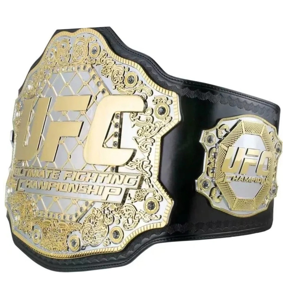 UFC ULTIMATE FIGHTING CHAMPIONSHIP TITLE REPLICA BELT 2MM Brass Dual ...
