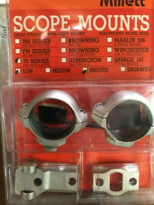 Millett Scope Rings, Smooth, Low 70 Series | eBay