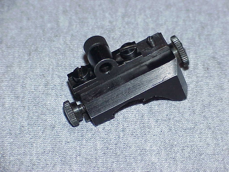 Redfield model 22 rear peep sight fits 3/8" groove receivers used free ...