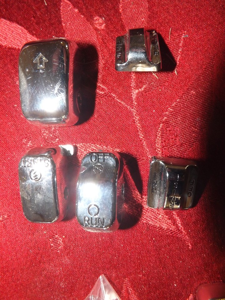 HARLEY HANDLE BAR CLAMP BOLT SEAT KNURLED NUT AXLE NUT COVER ADAPTER ...