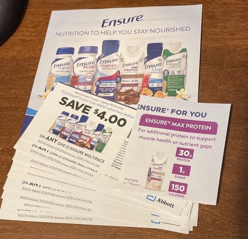 12 ~ $4 ENSURE any (1) multipack coupon expire 9-30-2026 | eBay