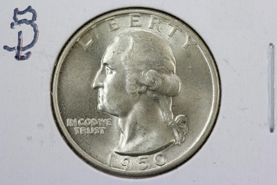 1950-D over D Washington Quarter Repunched Mint Mark BU 4AMQ | eBay