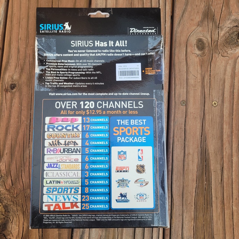 Sirius Starmate Replay Receiver & Car Kit ST2 XM Satellite Radio with ...