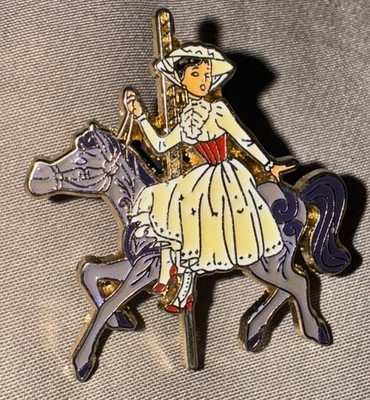 Disney Mary Poppins Pin Mary Poppins Commemorative tin Pin Set carousel ...