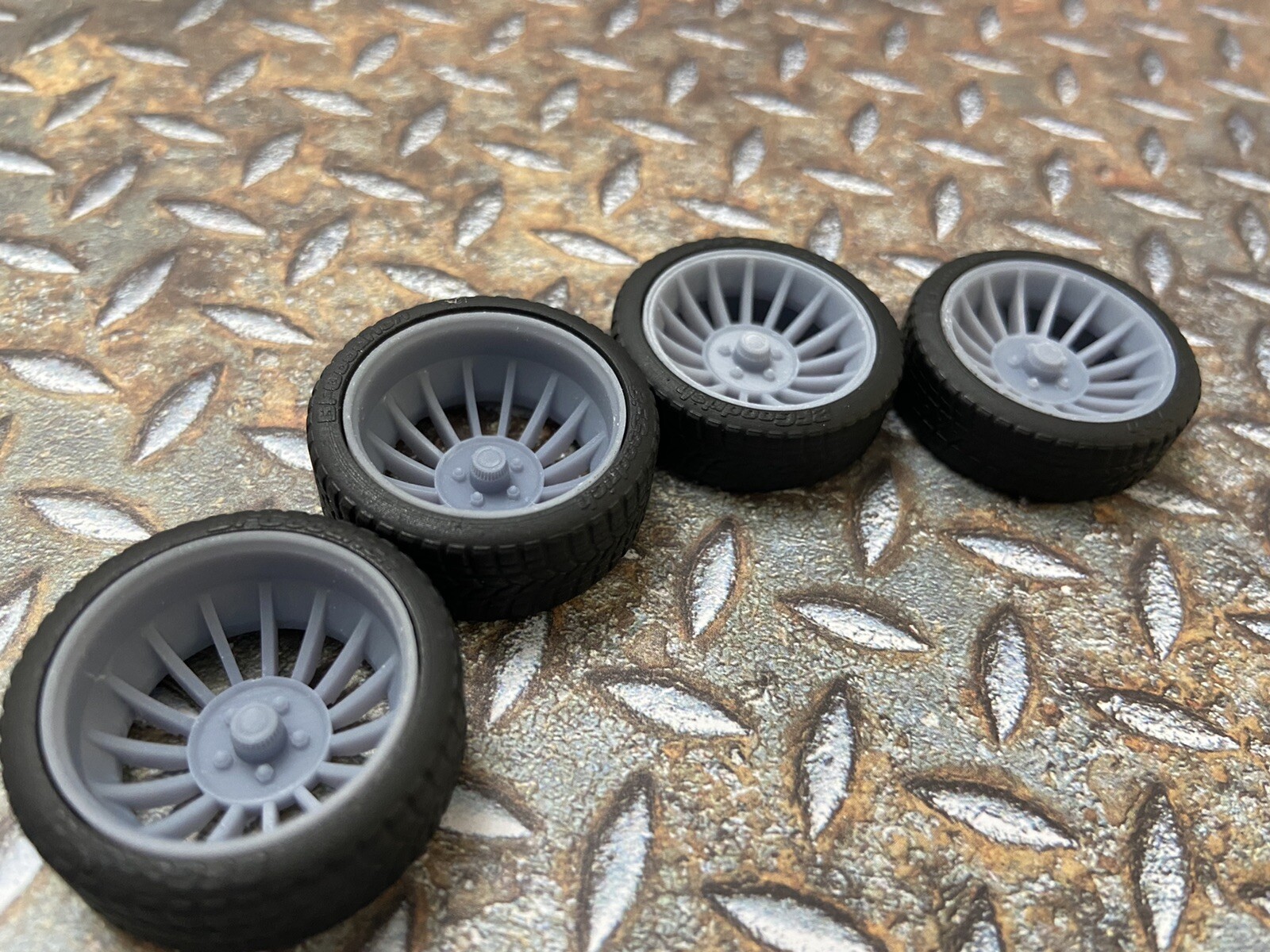 Resin 21/20 in. “Western Cyclone 2” model car wheels/tires, 1/24 1/25 ...