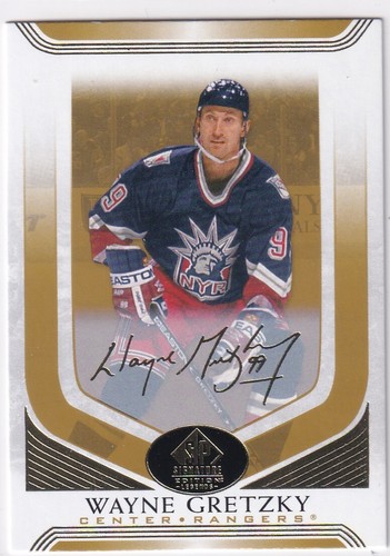 2020-21 SP Signature legends Wayne Gretzky Gold Foil Signature | eBay
