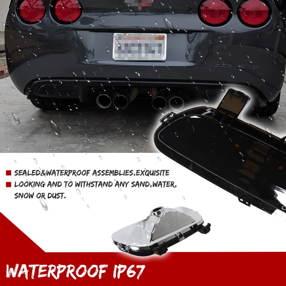 2X Sport Smoked Lens Rear Bumper Backup Reverse Lights For 2005-2013 ...