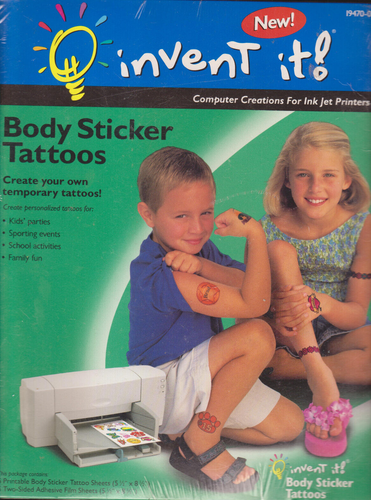 SEALED INVENT IT!COMPUTER CREATIONS FOR INK JET PRINTERS BODY STICKER ...