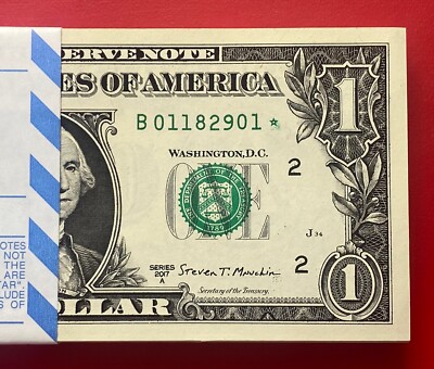 NEW 2017A STAR NOTE $1 DOLLAR BILL ( NEW YORK B ) UNCIRCULATED | eBay