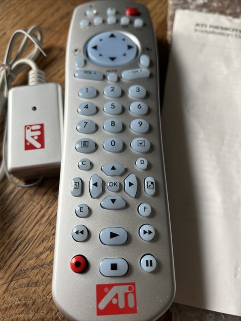 ATI Remote Wonder RF PC Multimedia Control 151-V01037 with USB Receiver ...