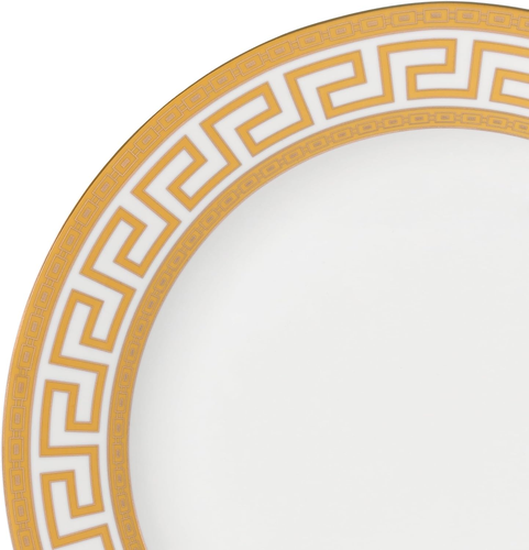 Elegant 57-Piece Bone China Dinnerware Set for 8 with Golden Greek Key ...