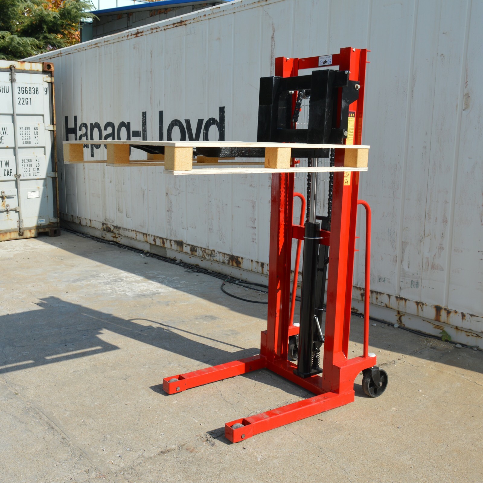 Hydraulic Manual Walkie Stacker Lifting Pallet Stacker Folk lift ...