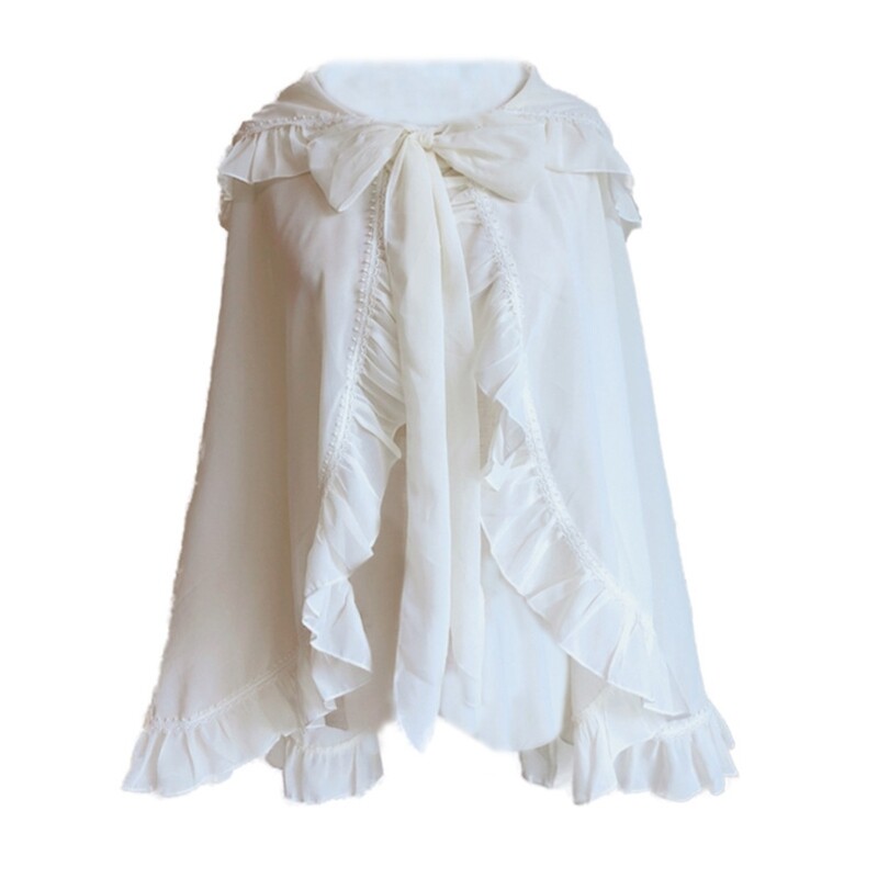 Multifunctional Shawl Capes Ruffle Cloak for Outdoor Travel Anime ...