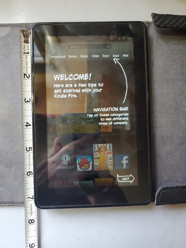 Amazon Kindle Fire 1st Generation D01400 8GB - 7" - WI-FI - Black | eBay