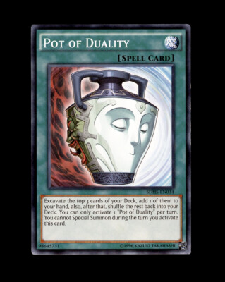 Yu-Gi-Oh! TCG POT OF DUALITY SDHS-EN034 | eBay