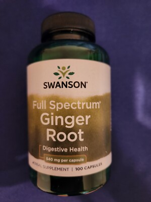Swanson Ginger Root 540 mg 100 Capsules | eBay