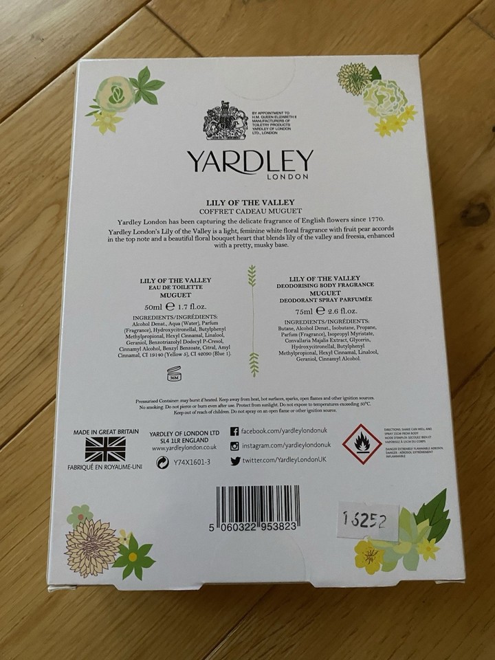 Yardley Lily of the Valley Fragrance Collection Gift Set New | eBay UK
