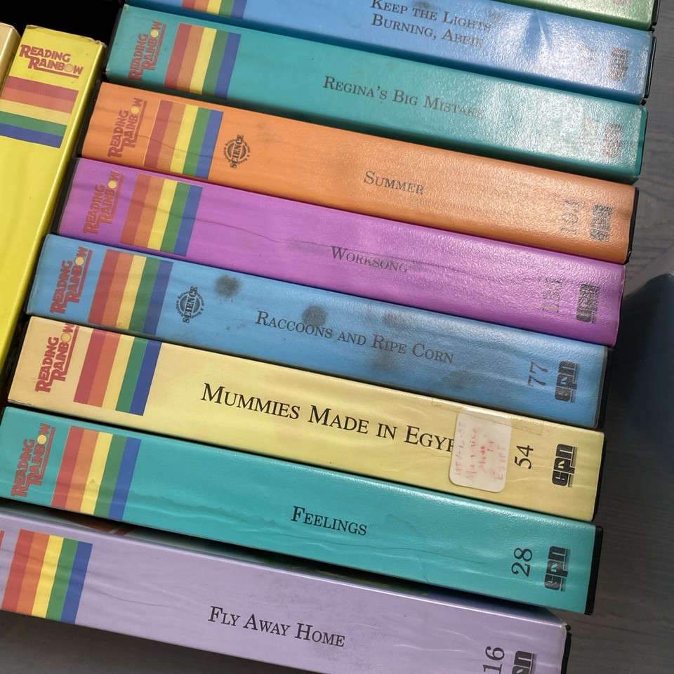Reading Rainbow VHS Lot of 42 Episodes 30 Minutes Each Reading ...