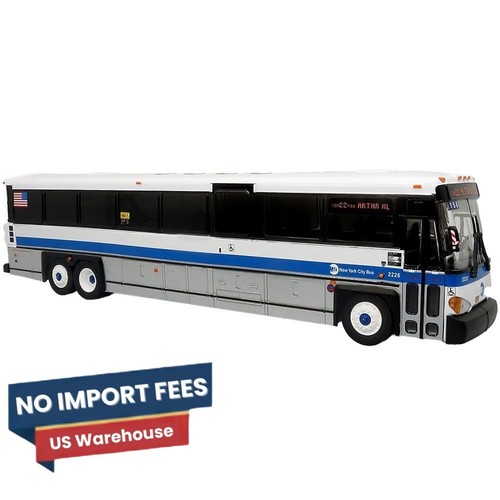MTA MCI D4500CT SIM22 Eltingville Model Bus NYC Transit Coach Diecast ...
