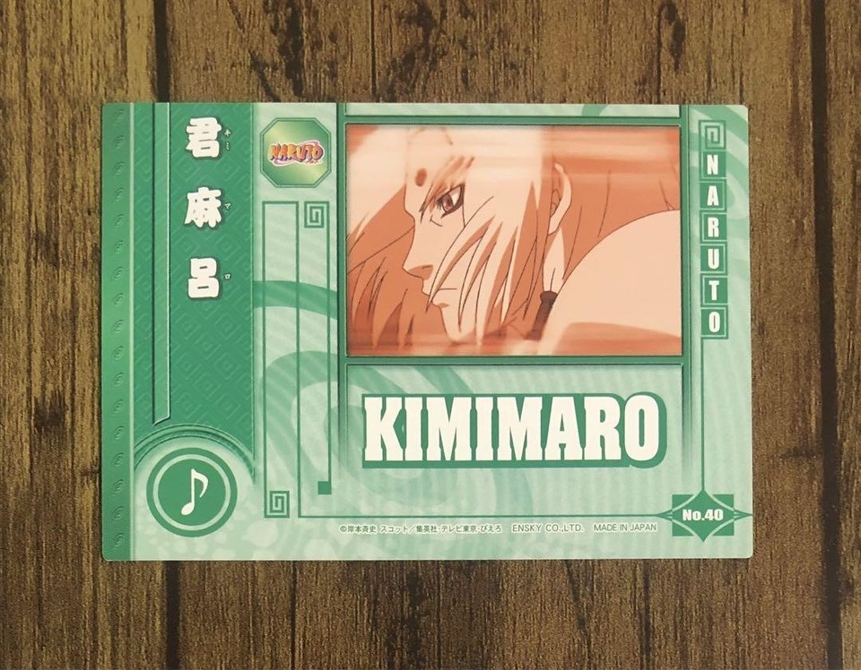 NARUTO Collection Card Gum Kimimaro No. 48 First Edition | eBay