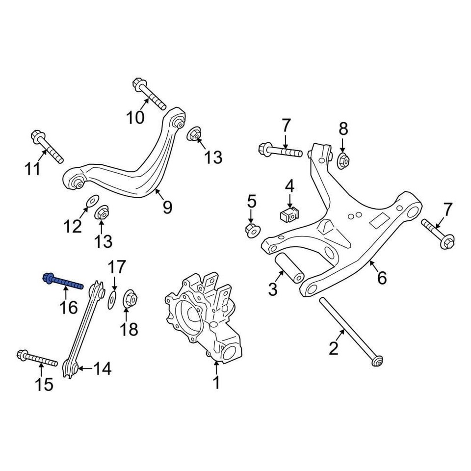 For Porsche Macan 15-24 Porsche Rear Alignment Camber Adjusting ...
