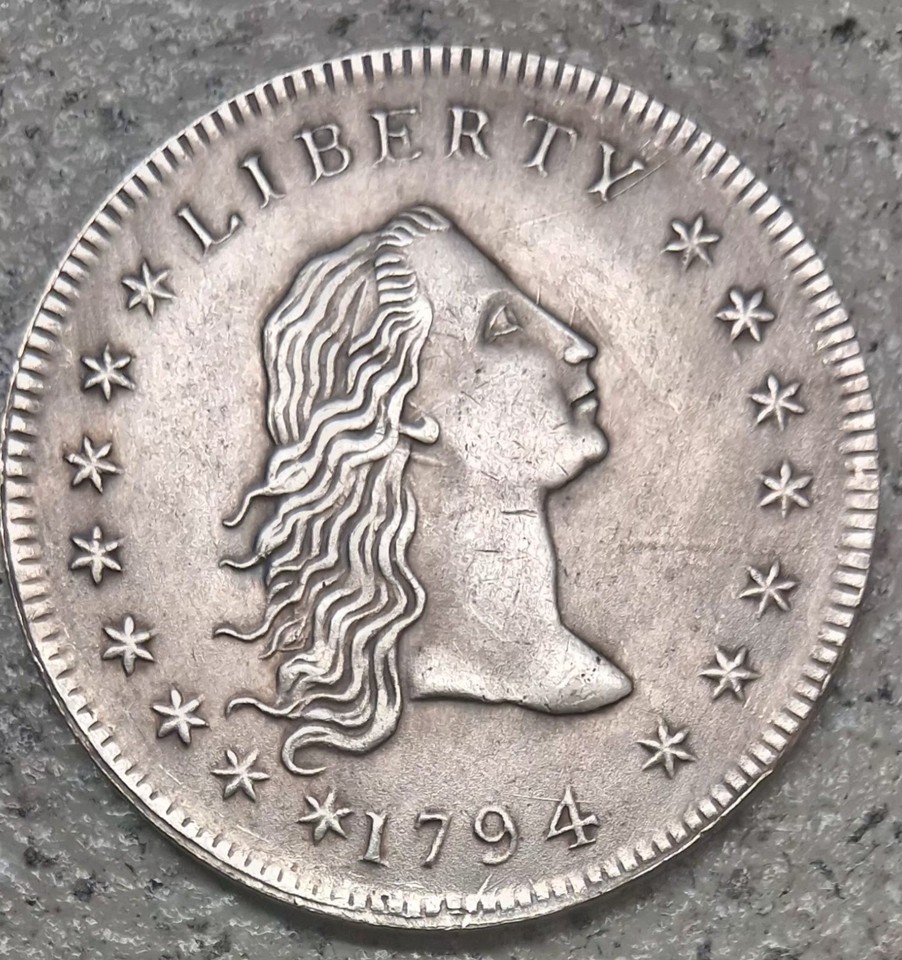 3 Types 1794 Flowing Hair 1877 Trade Dollar 1879 Morgan Silver Dollar ...