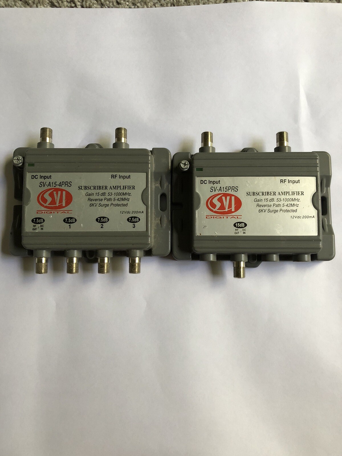 SVI SIGNAL AMPLIFIER SUBSCRIBER AMPLIFIER (SV-A15-2PRS) 6KV Surge ...