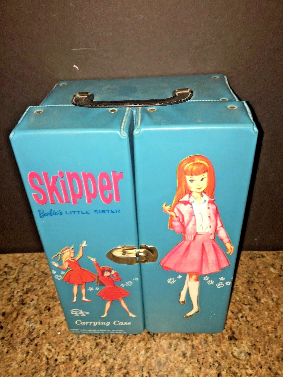 VINTAGE BARBIE SKIPPER DOLL #2 c1963, #0950 WITH ORIGINAL CARRY CASE ...