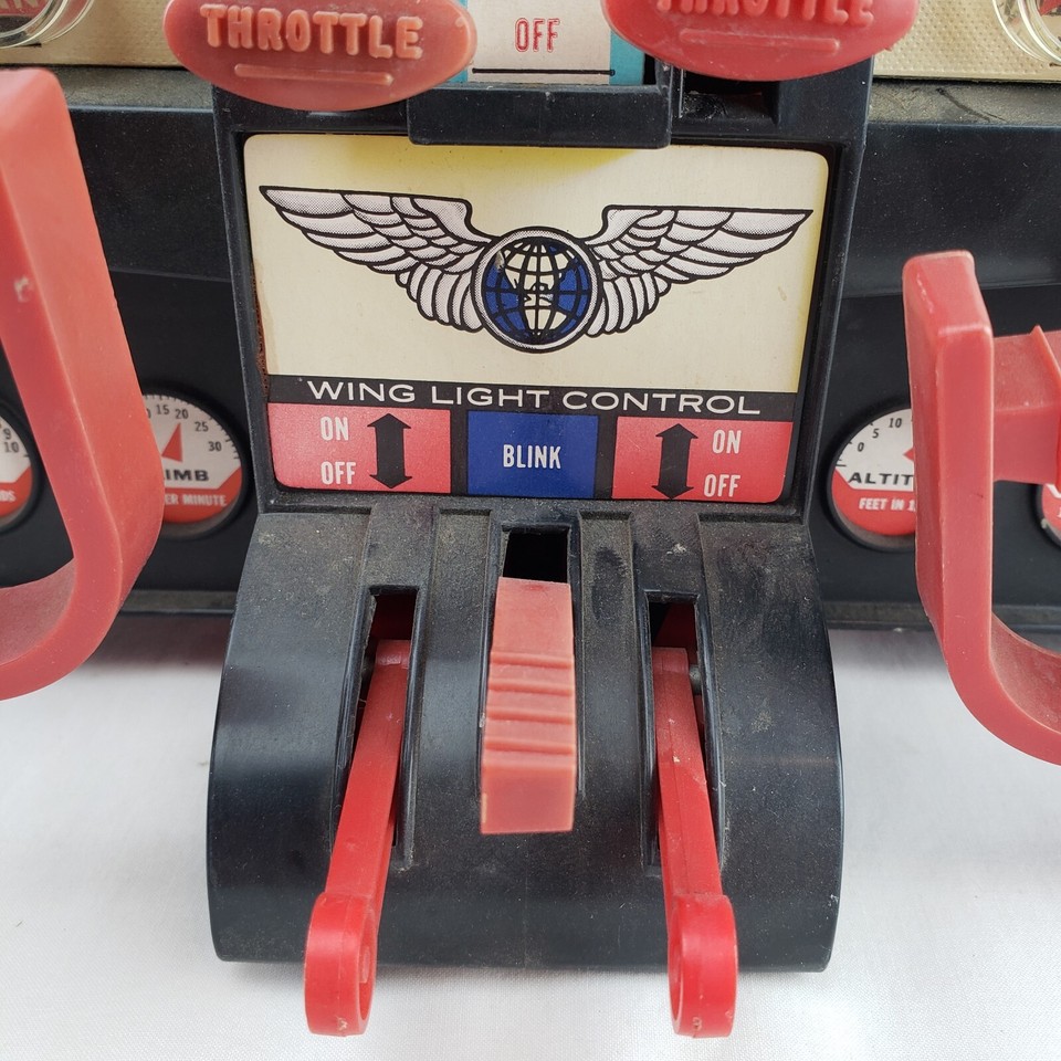 Rare Vintage Remco Industries Flying Fox Plane Controller Toy Jet Prop ...