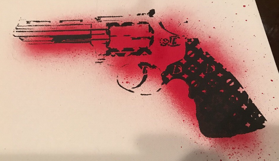 DEATH NYC Limited Ed Graffiti REVOLVER CANVAS Painting 2013 RARE | eBay