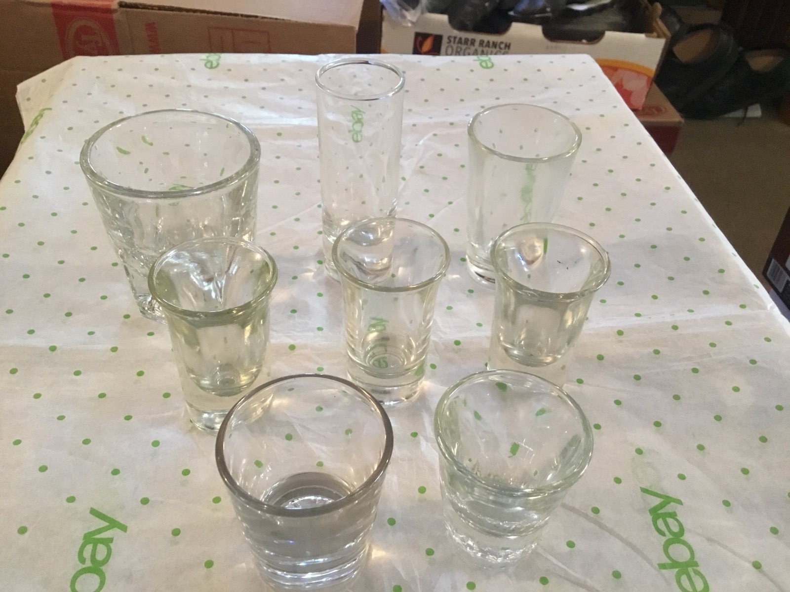 Lot of eight assorted shot glasses | eBay