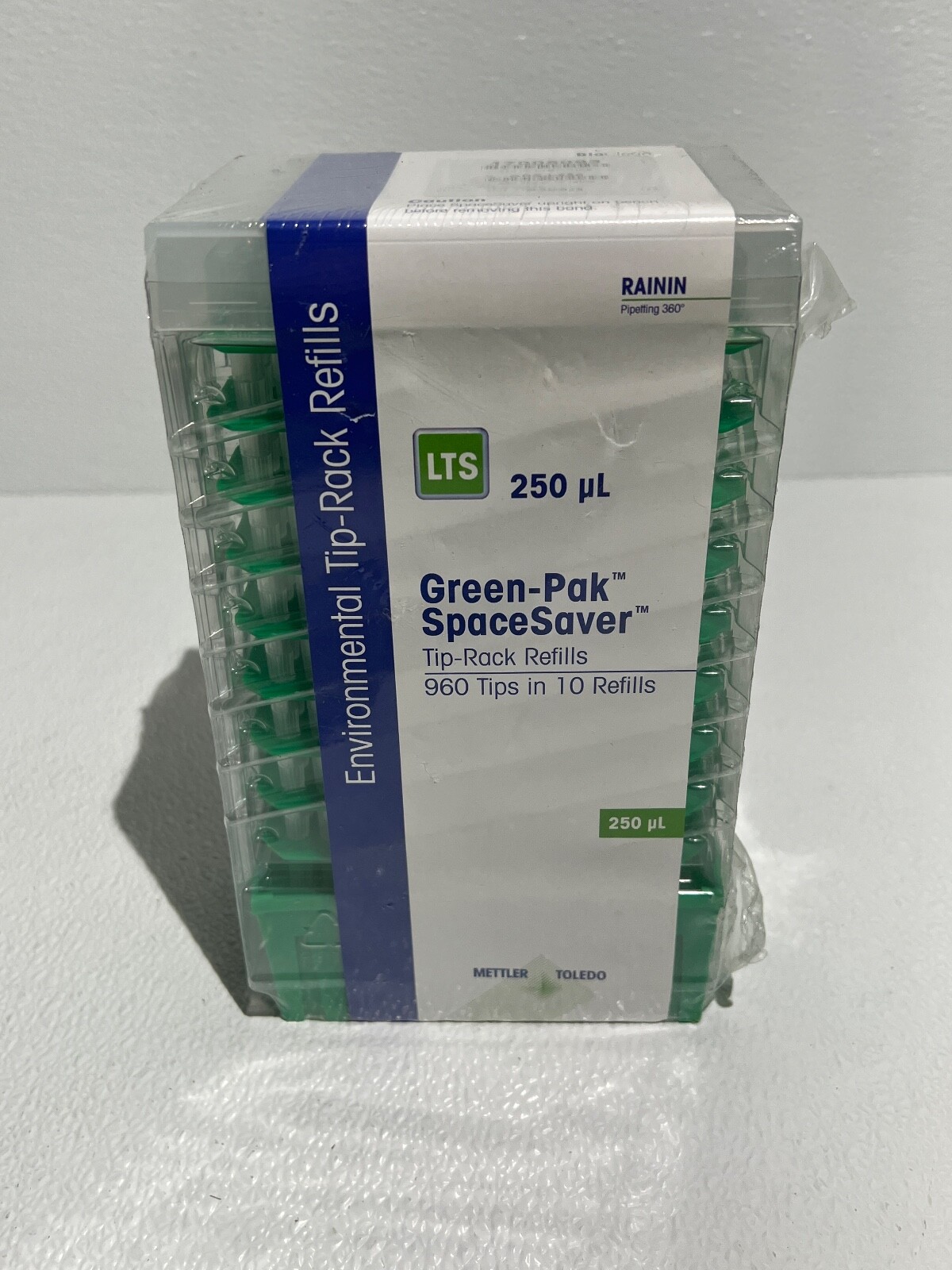 RAININ 250μL LTS Green-Pak SpaceSaver Pipette Tips GPS-L250 17005093 ...