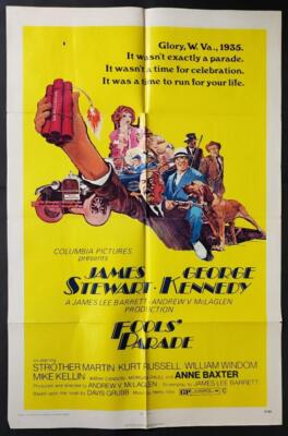 James Stewart George Kennedy & Russell FOOLS' PARADE org 1971 movie ...