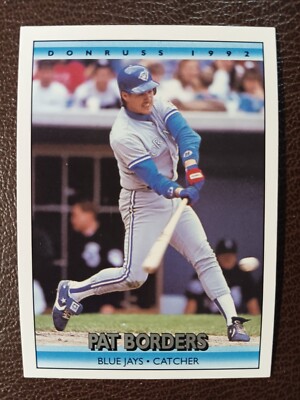 PAT BORDERS TORONTO BLUE JAYS 1992 DONRUSS BASEBALL CARD #379 | eBay