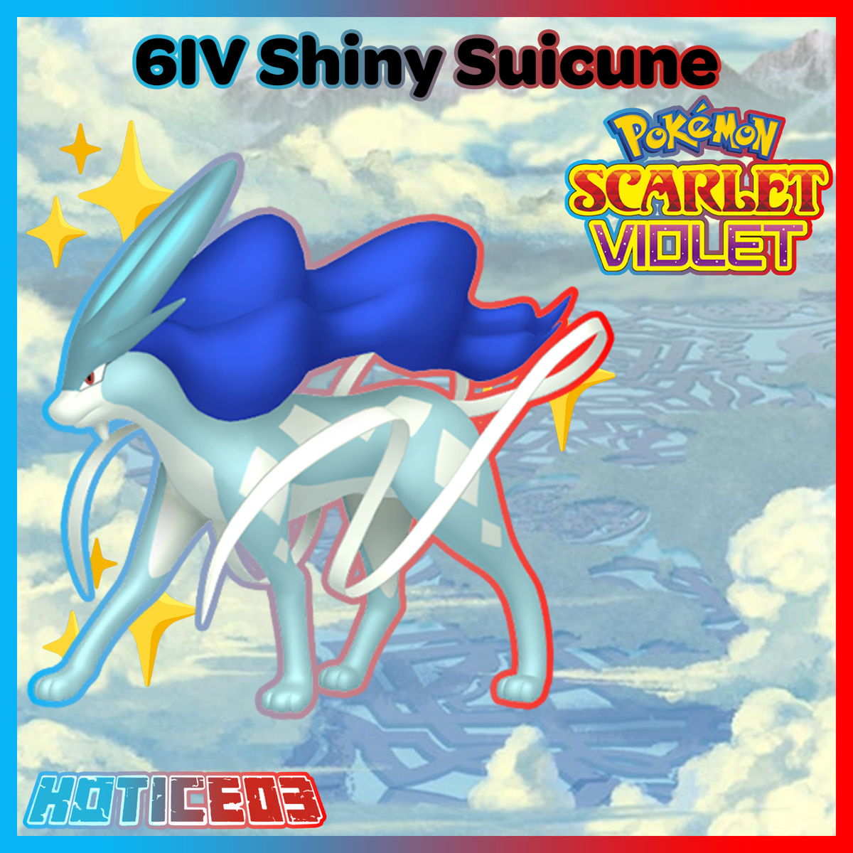 Shiny Suicune Pokemon Violet