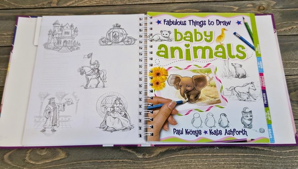 NEW Fabulous Things to Draw Hardcover - Spiral bound – Hinkler ...