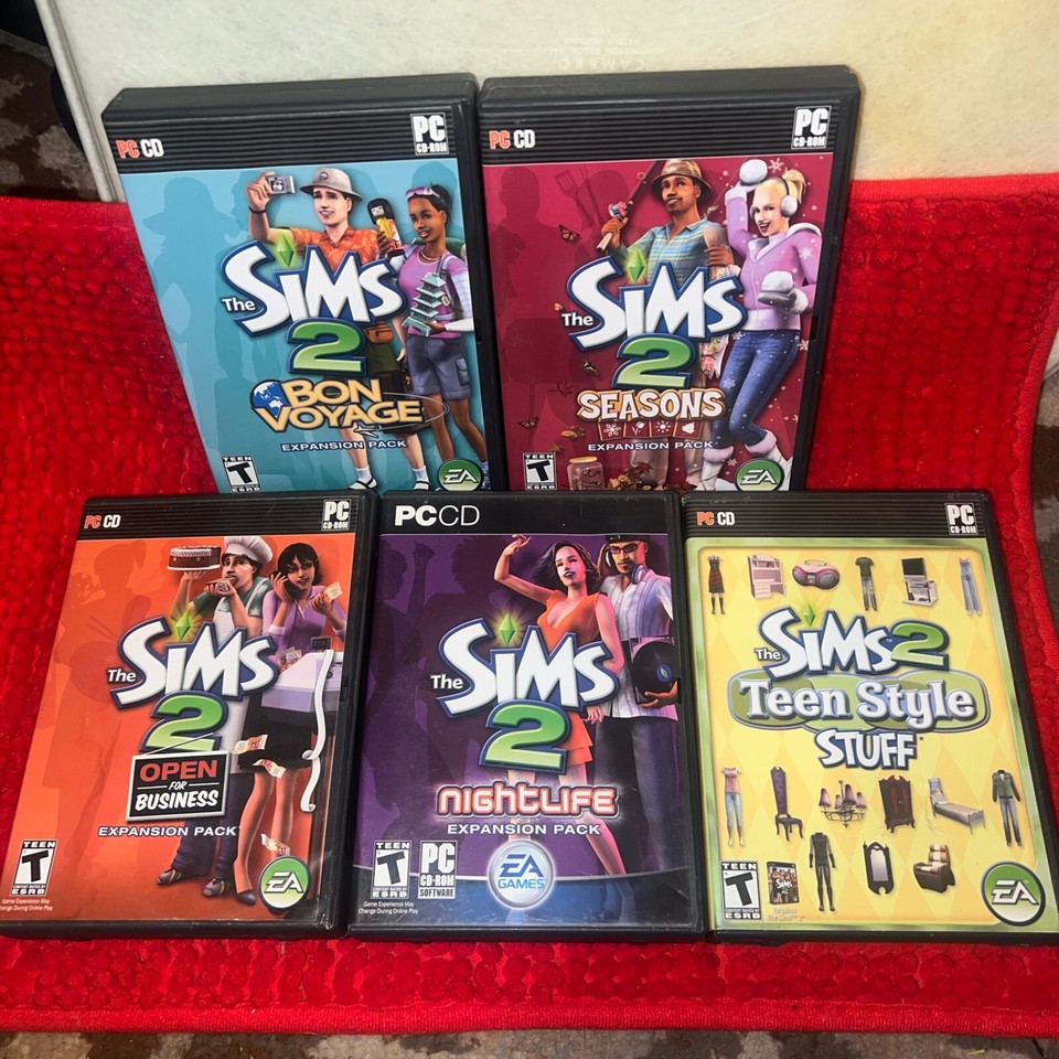 The Sims 2 PC CDROM Games LOT OF 5 Sims 2 | eBay