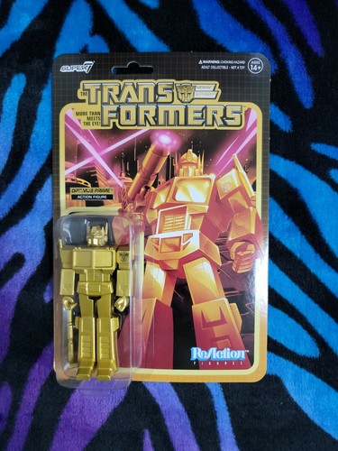 TRANSFORMERS GOLD OPTIMUS PRIME COLLECTORS ACTION FIGURE SUPER 7 FAST ...