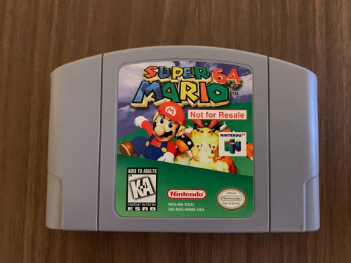 Super Mario 64 N64 Not For Resale NFR Kiosk Demo Nintendo 64 Game ...