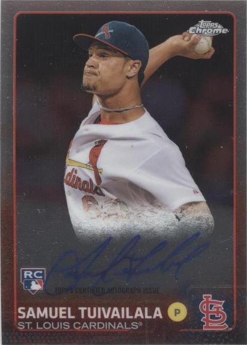 2015 Topps Chrome - Rookie Autographs Sam Tuivailala #AR-ST (AU, RC ...