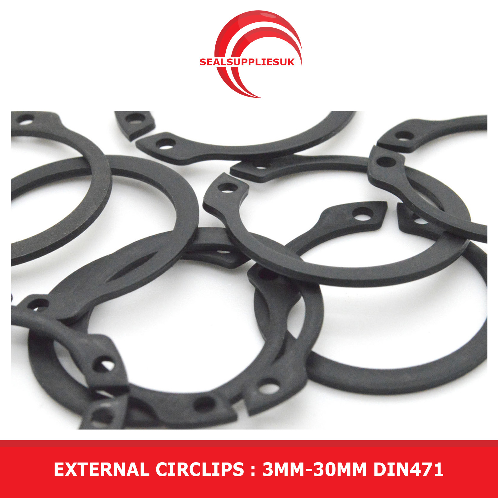 External Circlips (C-Clip) Various Sizes: 3MM-30MM DIN471 - UK SUPPLIER ...