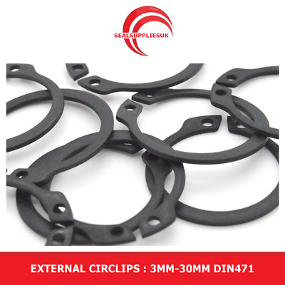 External Circlips (C-Clip) Various Sizes: 3MM-30MM DIN471 - UK SUPPLIER ...