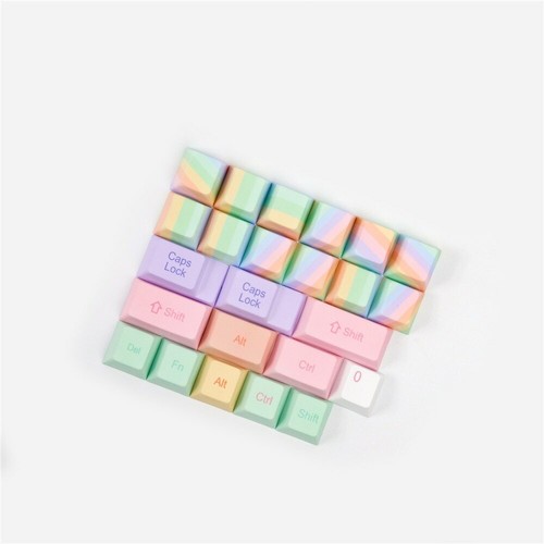 128 Keys Pastel Swirl Custom Keycap Set For Mechanical Gaming Keyboard ...