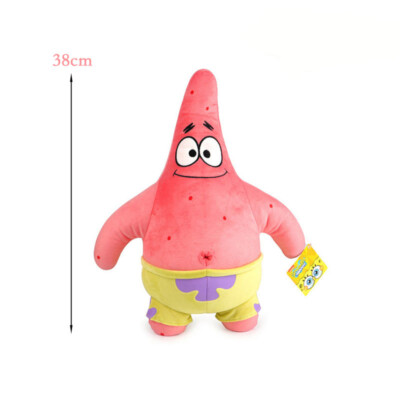 38cm Super Soft Plush Cute Patrick Doll Toy Pillow Children's Birthday ...